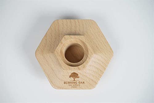 Burning Oak Cocktail Smoker Kit – Professional Whiskey Smoker Kit with Torch, Apple, Oak, Cherry and Walnut Wood Chips – Old Fashioned Smoker Kit In Stylish Black Box(1ST)