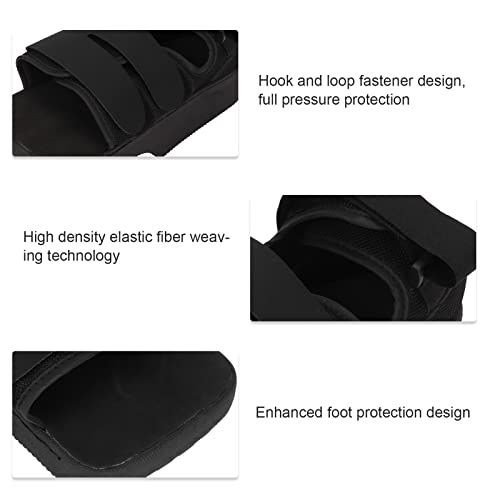 BOLORAMO Broken Toe Injury Shoe, Offloading Boot Arch Support Protective Non Slip with Adjustable Fastening Straps for Foot Recovery(L)