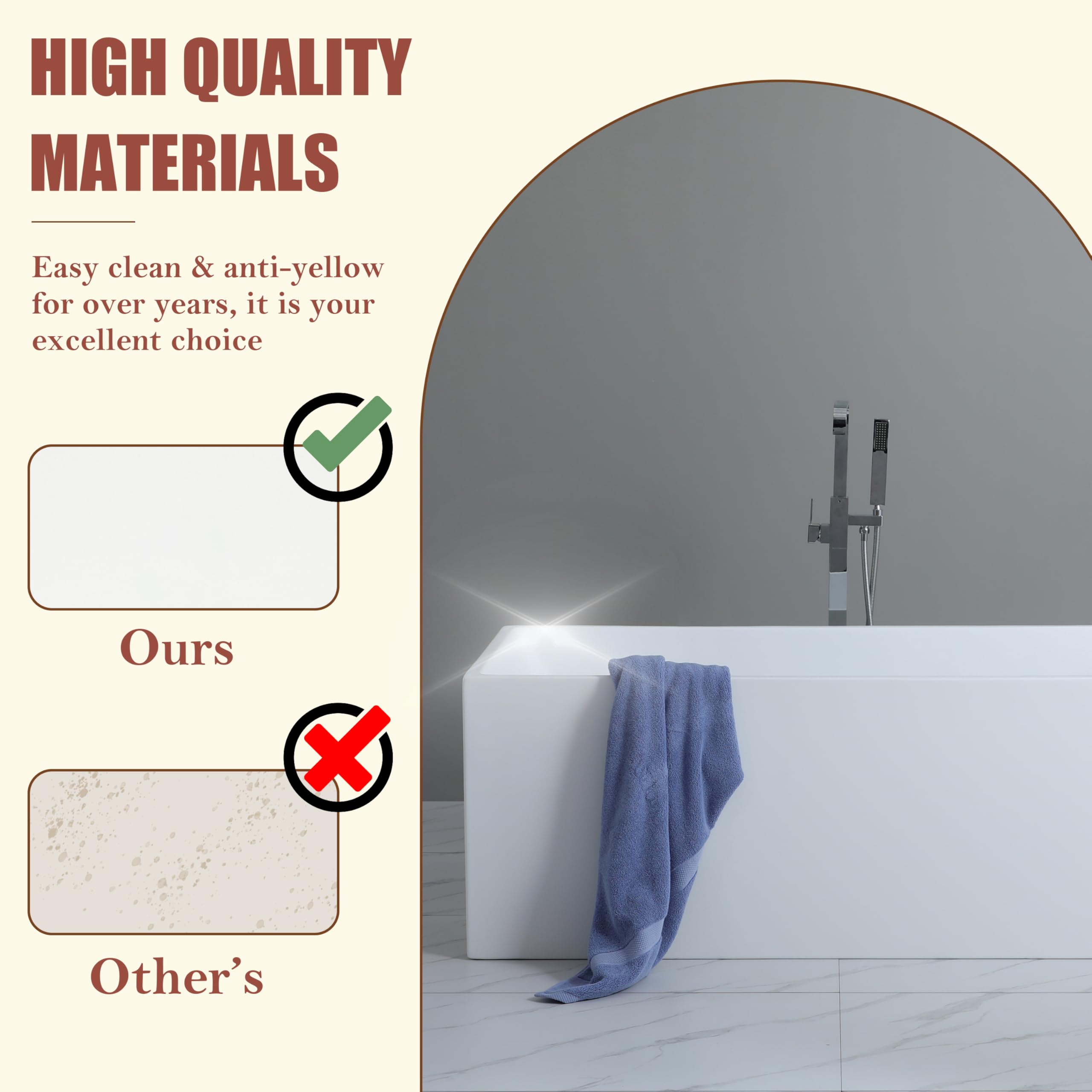 CBDOIT 55" x 29" Freestanding Bathtub, Acrylic Modern Soaking Spa Tub, Stand Alone & Back to Wall or Alcove Corner Ractangular White/Black Tub with Overflow & Pop-up Drain (Black)