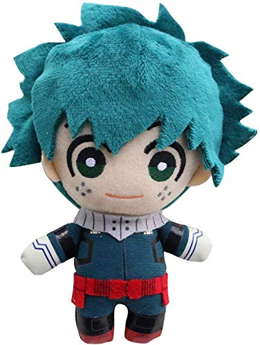 MHA Anime Plushie Cute Plushie Hero Cosplay Plushies Plush Toy Stuffed Keychain Doll, 5.9" Green