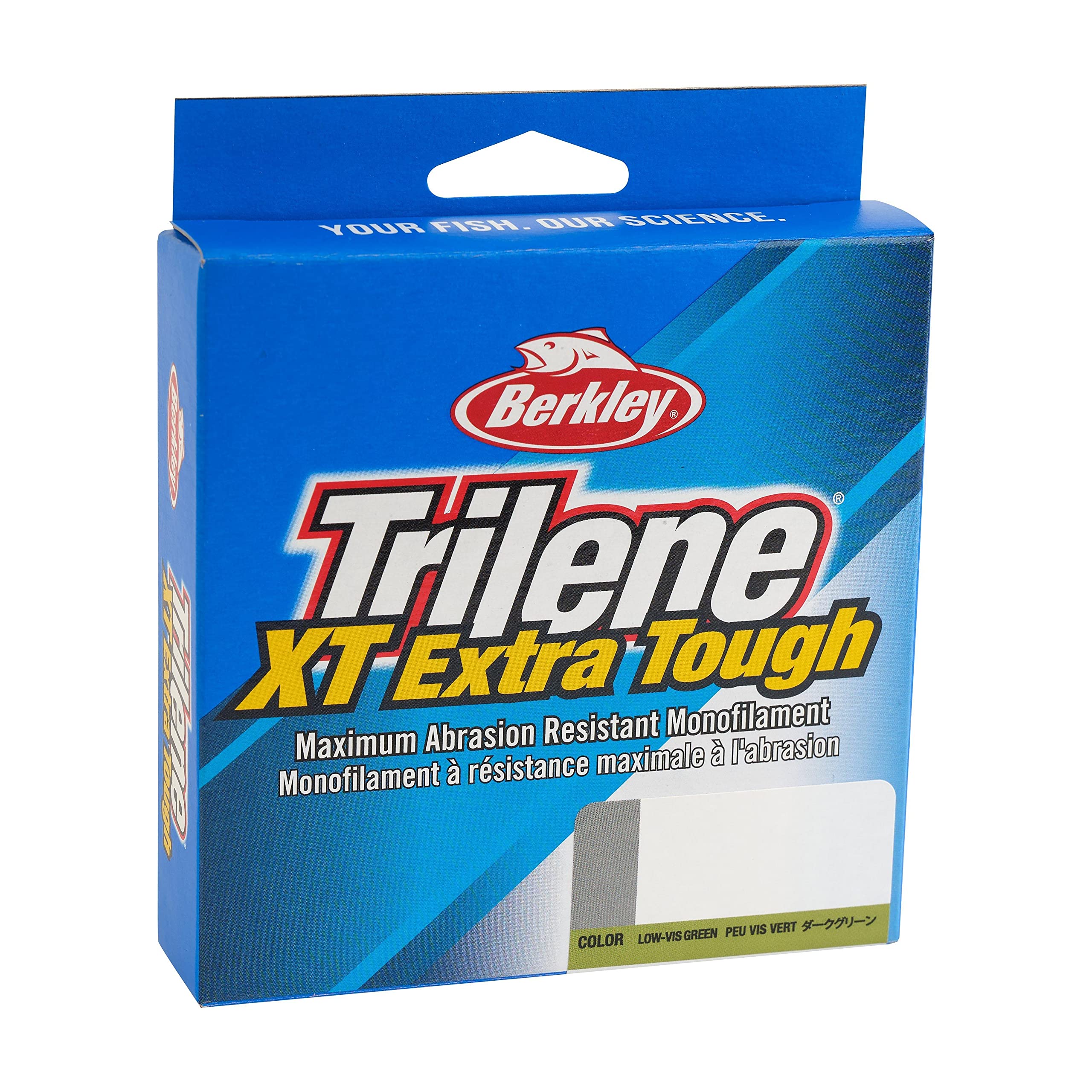 Berkley Trilene® XT®, Low-Vis Green, 4lb | 1.8kg, 330yd | 301m Monofilament Fishing Line, Suitable for Saltwater and Freshwater Environments