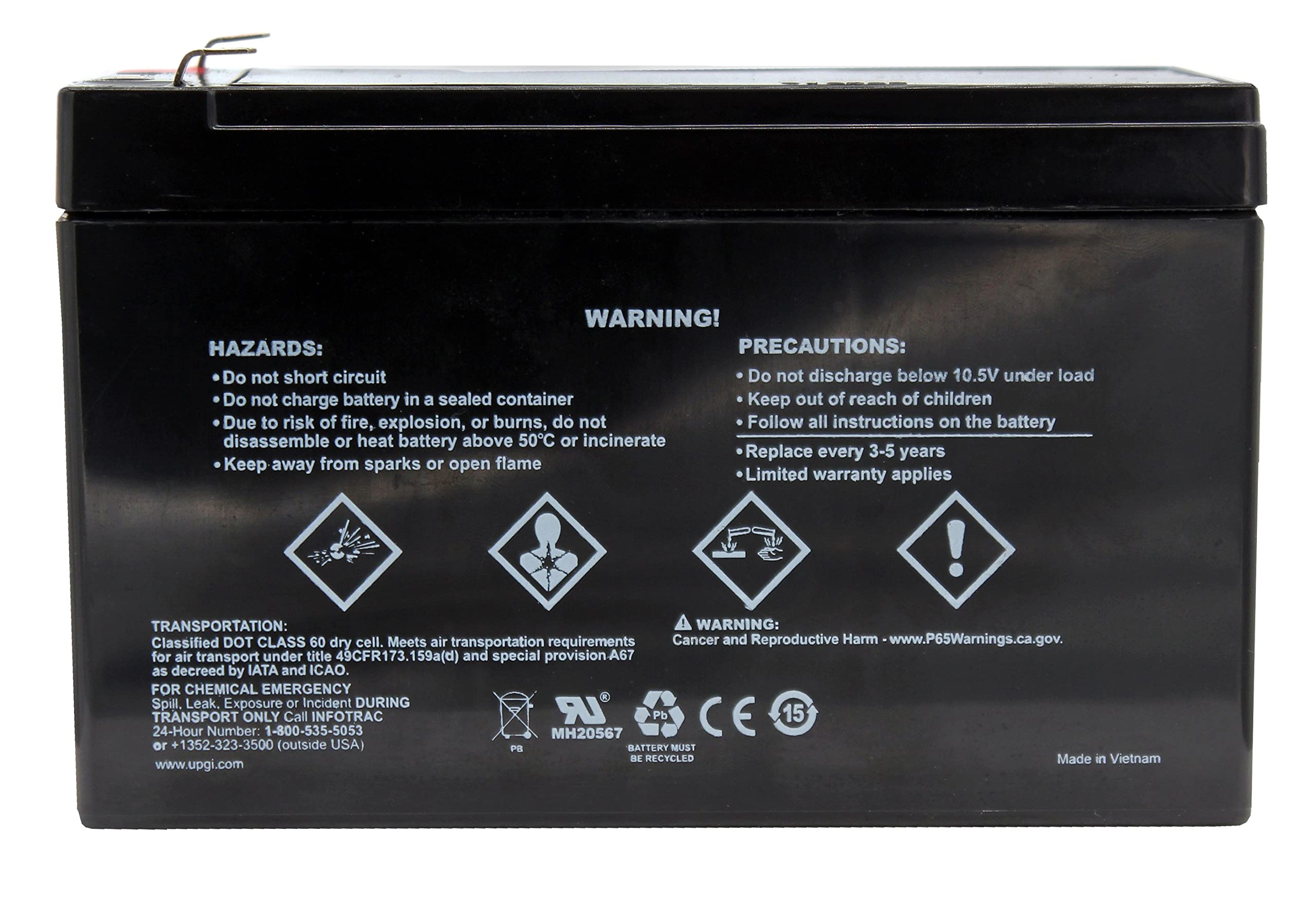 UPG Universal Power Group 12V 9Ah SLA Battery