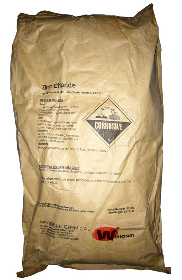 Zinc Chloride Powder [ZnCl2] [CAS_7646-85-7] 97% White (55.12 Lbs Bag) by Wintersun Chemical