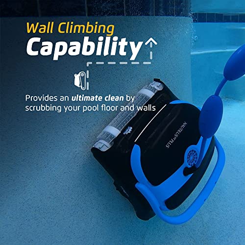 Dolphin Nautilus CC Plus Robotic Pool Vacuum Cleaner with Wi-Fi Control — Wall Climbing Capability — Top Load Filters for Easy Maintenance — Ideal for Above/In-Ground Pools up to 50 FT in Length