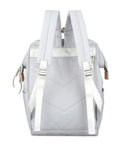 himawari Laptop Backpack for Women&Men Travel Backpack With USB Charging Port Large Business Bag Water Resistant College Bag Computer Bag Doctor Bag(1881-Grey)