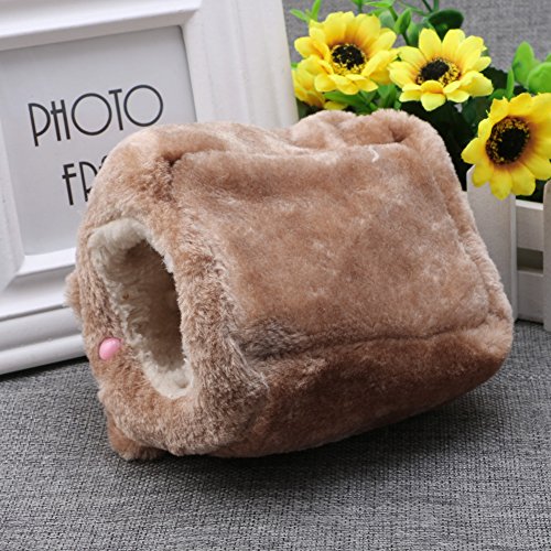 Julyshop Blue Plush Hammock Bed House Toys for Ferret Rat Hamster Squirrel Parrot Hanging