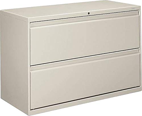 HON 892LQ 800 Series Two-Drawer Lateral File, 42w x 19-1/4d x 28-3/8h, Light Gray