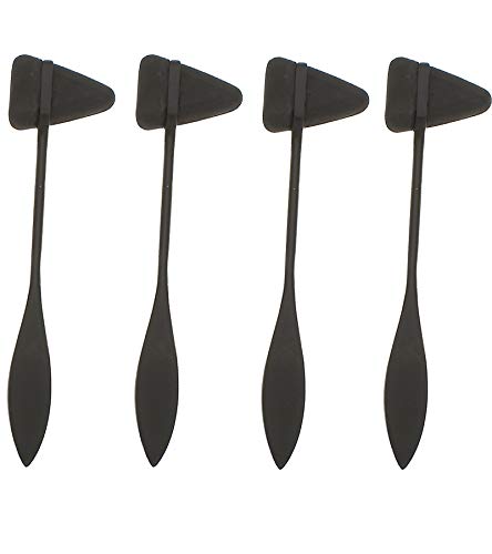 SurgicalOnline Set of 4 Taylor Tomahawk Percussion Reflex Hammers for Neurological Examination (Black)