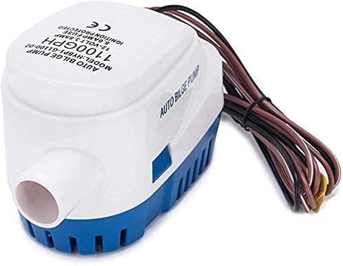 Automatic Bilge Pump 12V 1100GPH Submersible Boat Bilge Water Pump Auto with Float Switch Bilge Pump for Boat