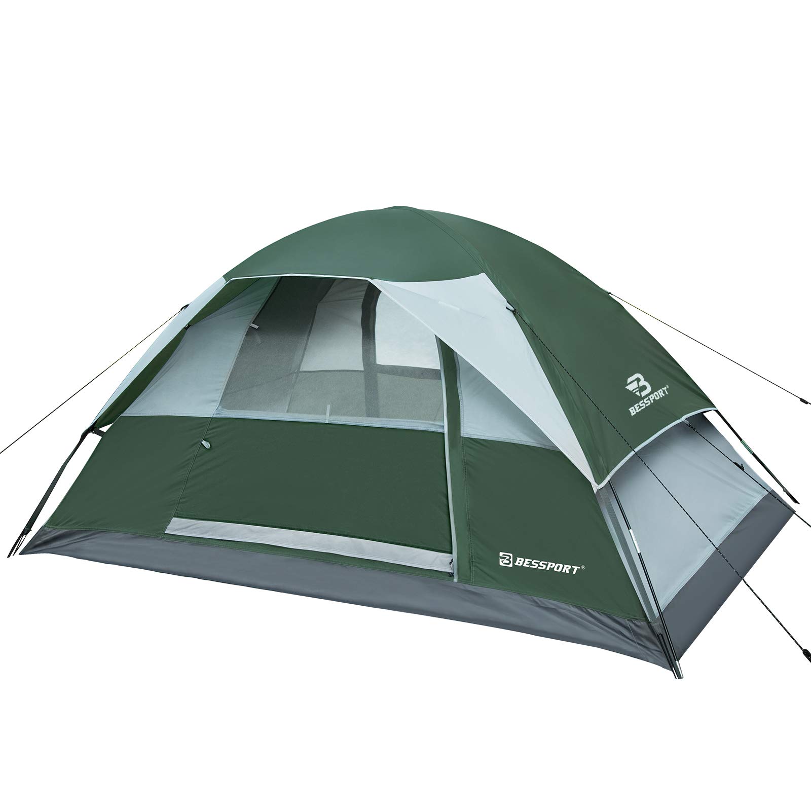 Bessport Camping Tent 2 Person Backpacking Tent Waterproof Lightweight Easy Setup Tent with Two Doors for Outdoor, Hiking Mountaineering Travel