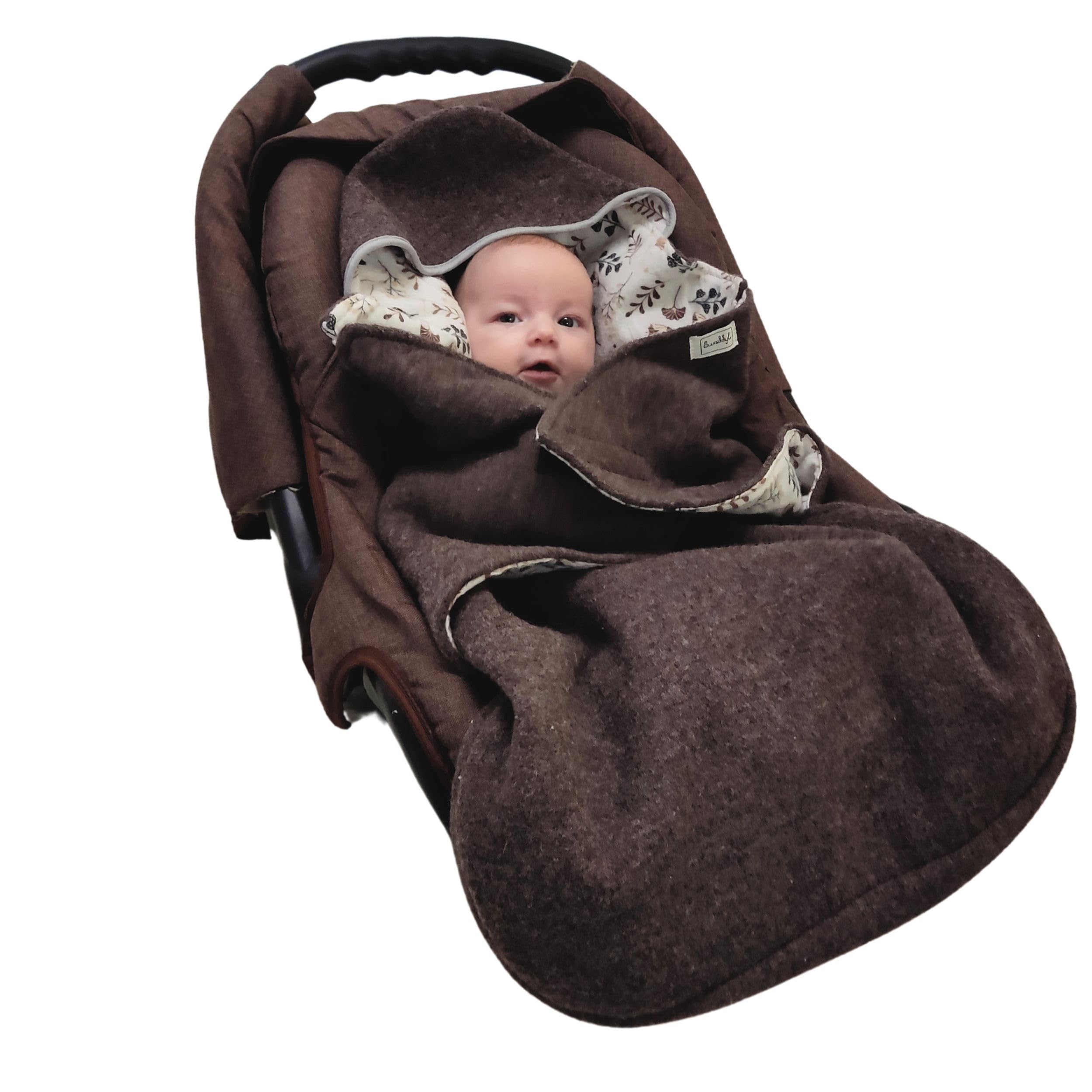 Swaddyl Baby Swaddle Hooded Blanket I Stroller I carseat Blanket I Newborn Babies I Winter (Dots)