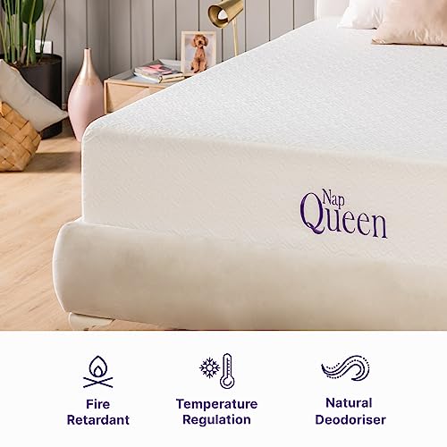 NapQueen 6 Inch Twin-XL Size Mattress, Cooling Gel Memory Foam Mattress, Bed in a Box