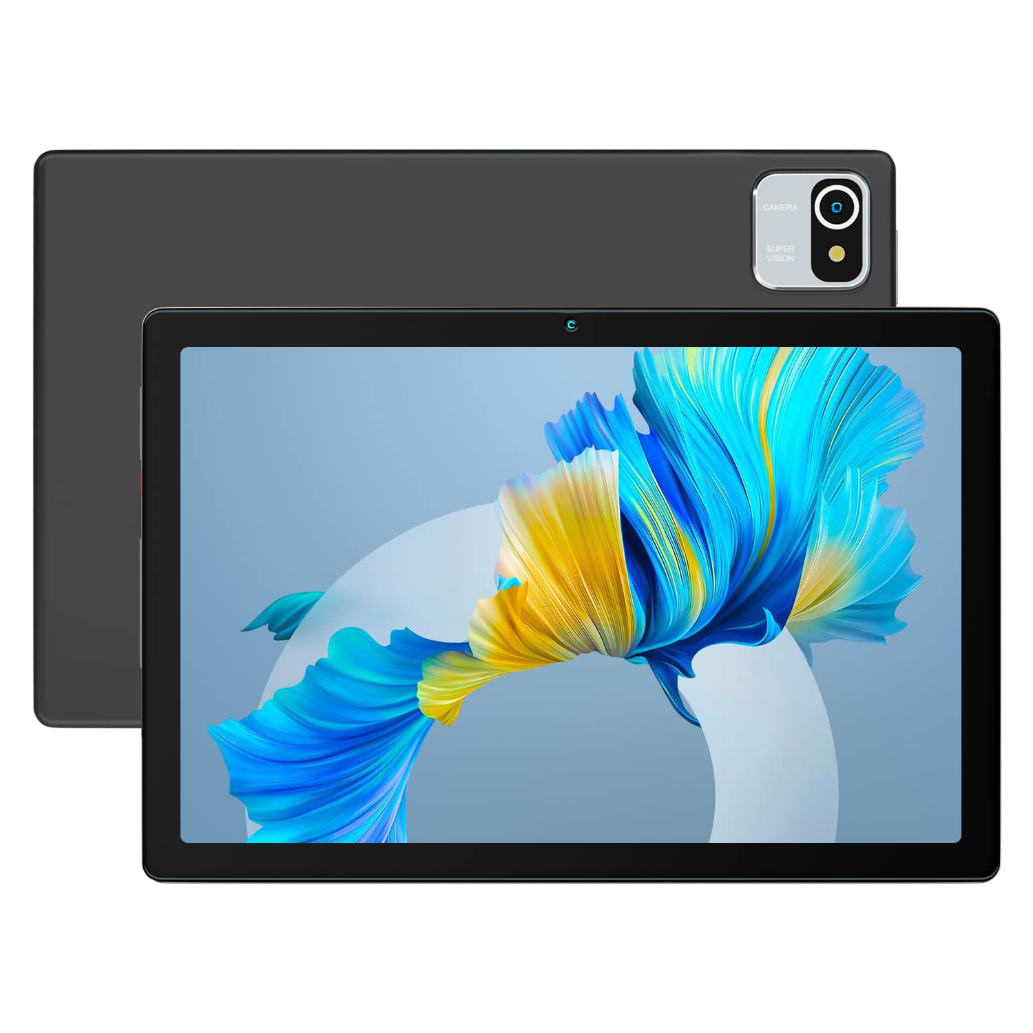 HAPPYBE 10 Inch Tablet Android 10 IPS HD Display Quad-Core 32GB 6000mAh Tablets (Grey)