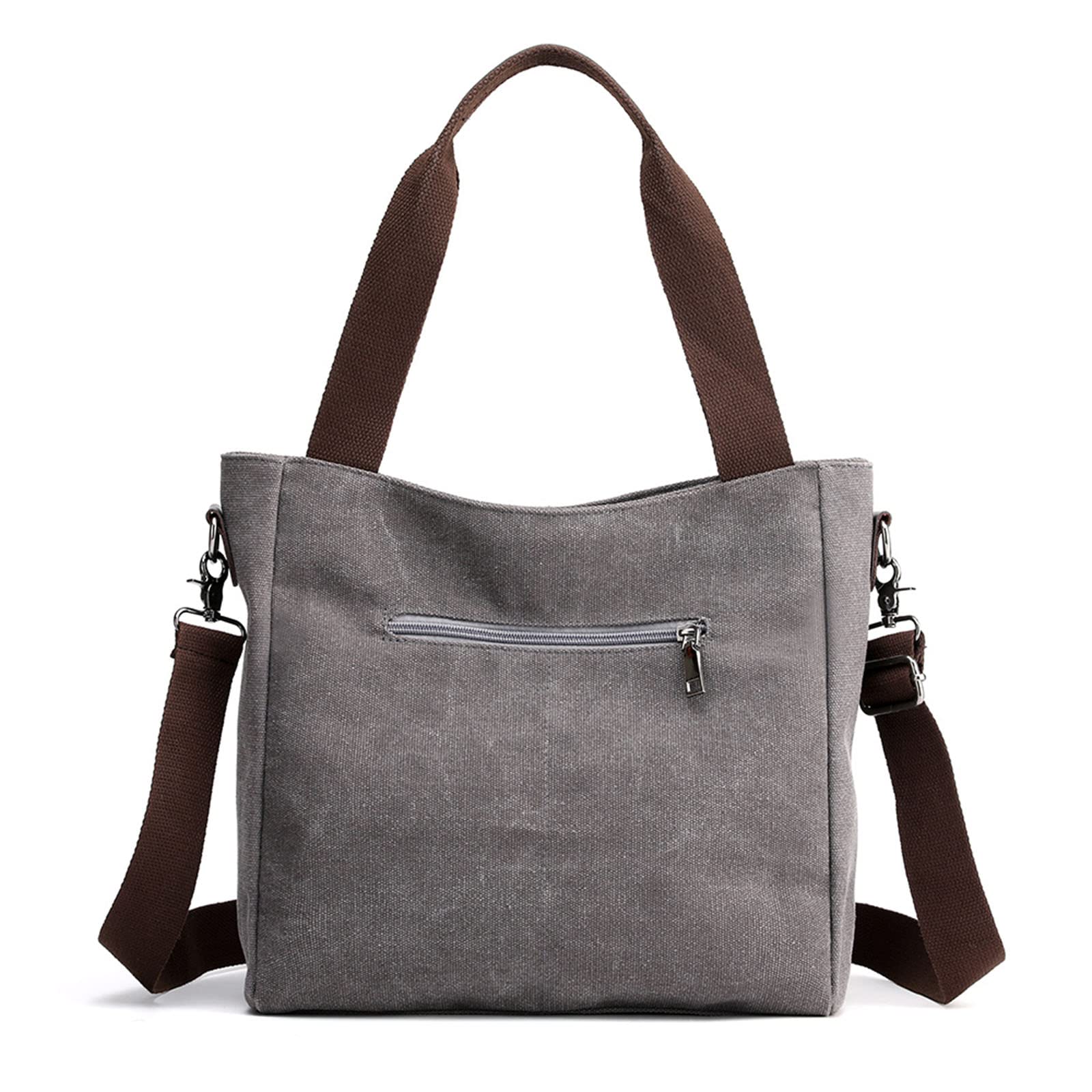 Ashioup Women Canvas Tote Bag Travel Handbag Shoulder Purse Small Crossbody Work Bag