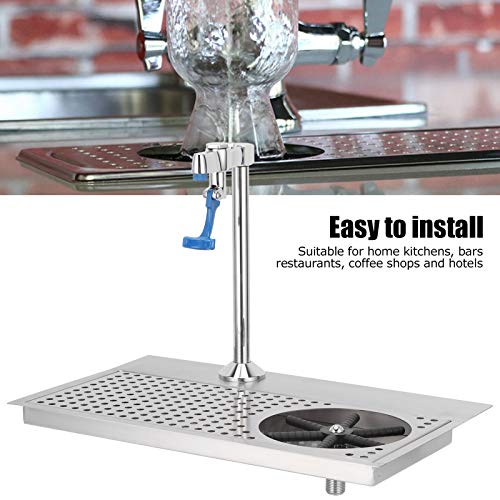 Natudeco Glass Rinser Commercial Automatic Cup Washer Bar Cup Cleaner with Faucet Drainer Gasket Cup,Washing Supply for Bars Coffee Shops and Restaurants
