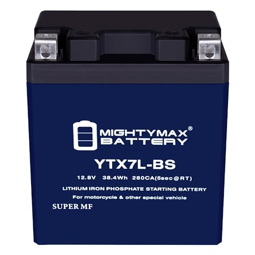 Mighty Max Battery YTX7L-BS Lithium Replacement Battery for Duralast Gold GSX7L