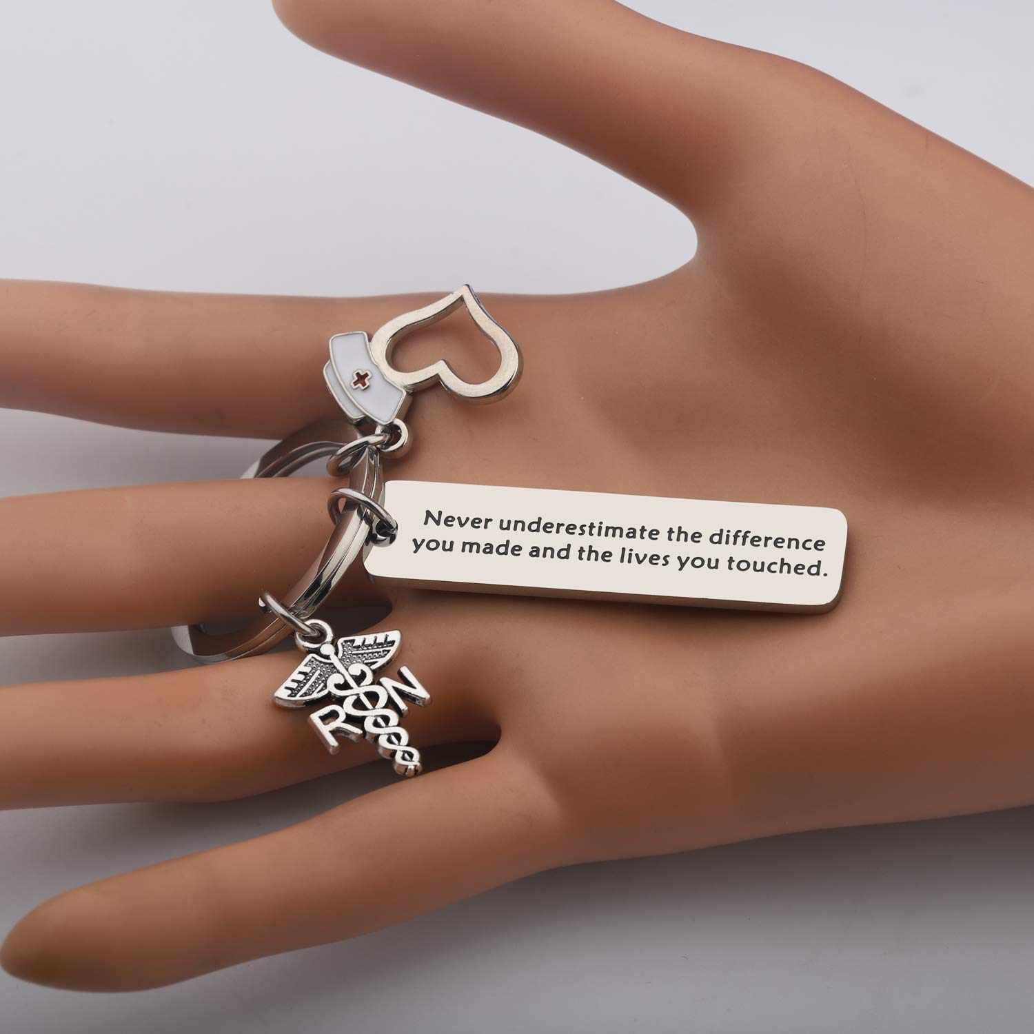 BAUNA RN Nurse Gifts Medical Students Keychain Nurse Retirement Gift
