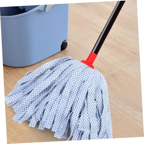 COLLBATH 4 Pcs Mop Replacement Head Hospital Mop Heads Mop Head Refill Mop and Bucket Commercial Cut End Cotton Mop Wet Mop Head Mop Refill Cleaning Mop Clip Style Mop Accessories Mops