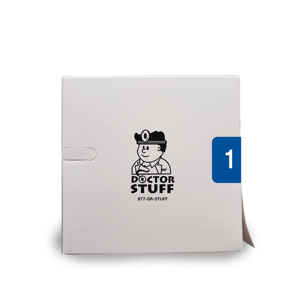 Doctor Stuff - File Folder Labels, Number 1, Compatible with SMEAD DCCRN - SENM Series Chart Stickers, Blue, 1" x 1-1/4", #1, 500/Roll