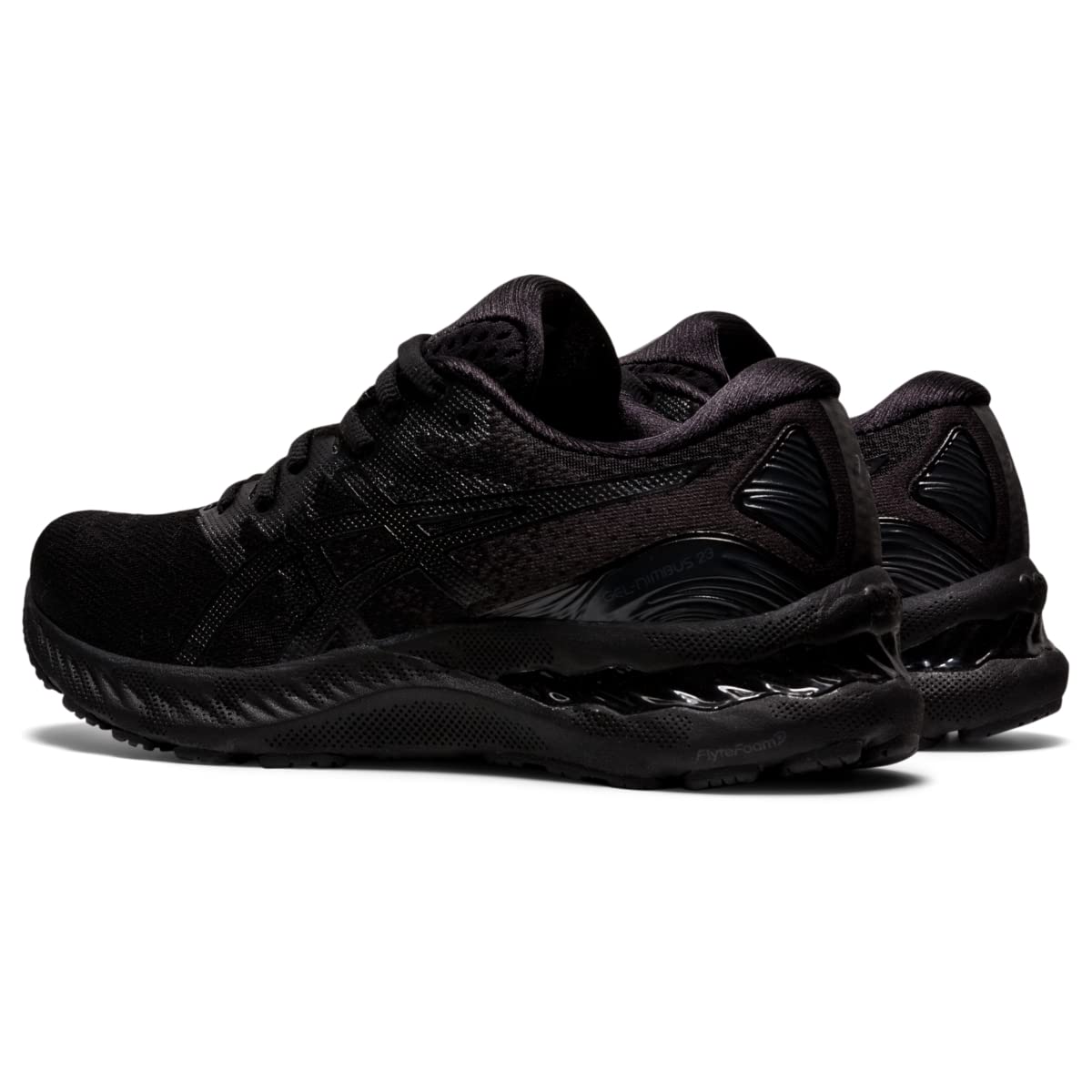 ASICS Women's Gel-Nimbus 23 Running Shoes, 8.5, Black/Black