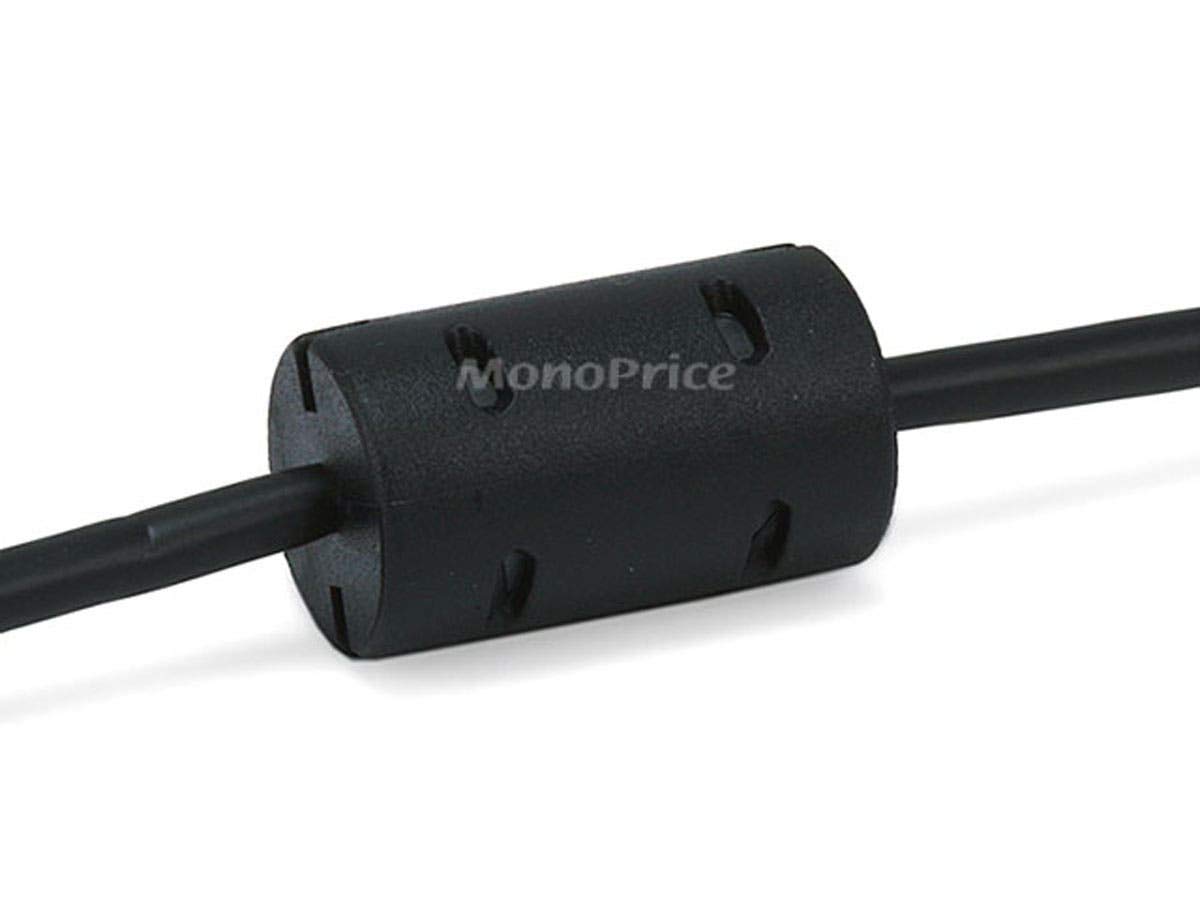 Monoprice 1.5-Feet USB 2.0 A Male to Mini-B 4pin Male 28/24AWG Cable with Ferrite Core (Gold Plated) (105451)