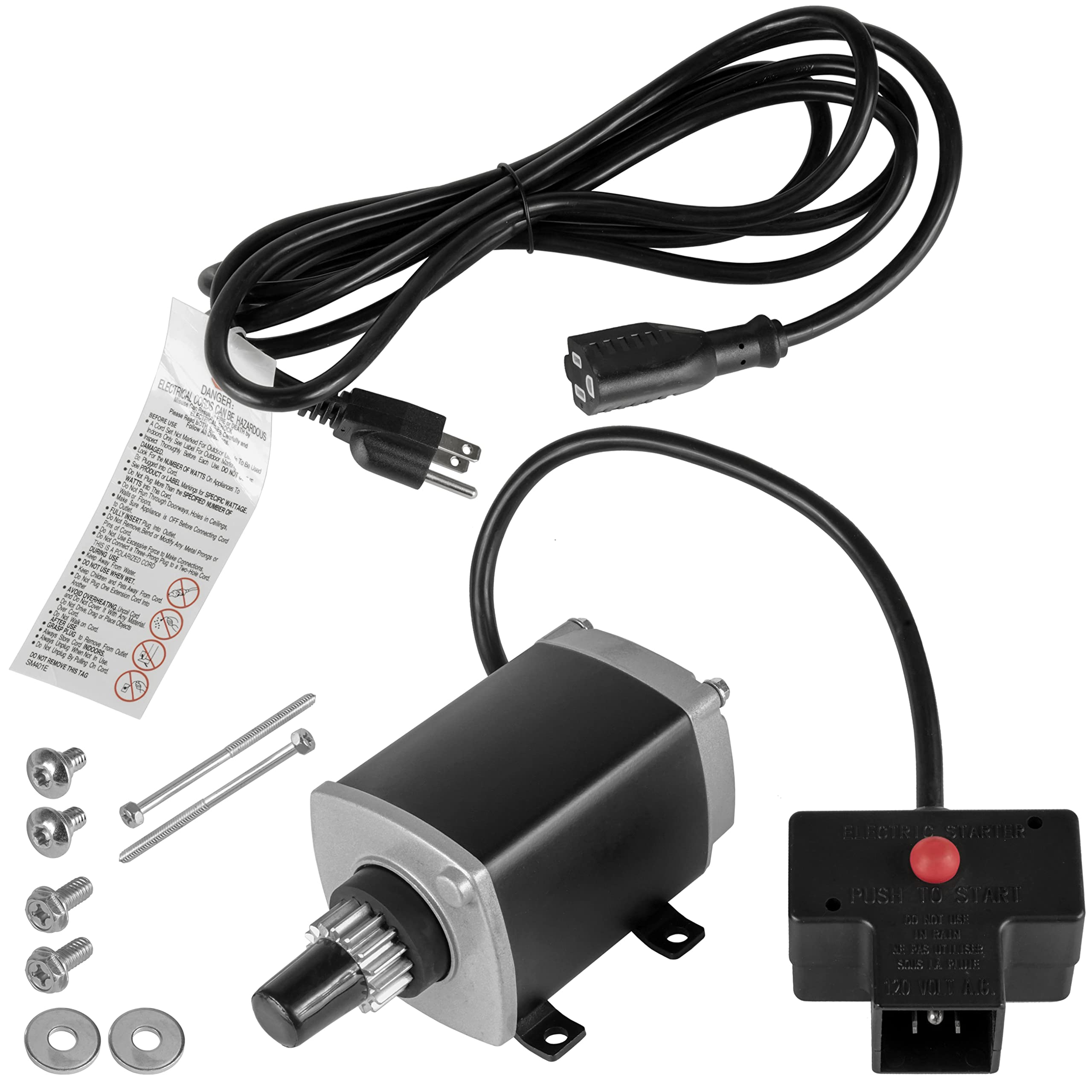 Caltric Compatible with Complete Push Button Starter Tecumseh Snow Blower Engine OH318SA-221828B