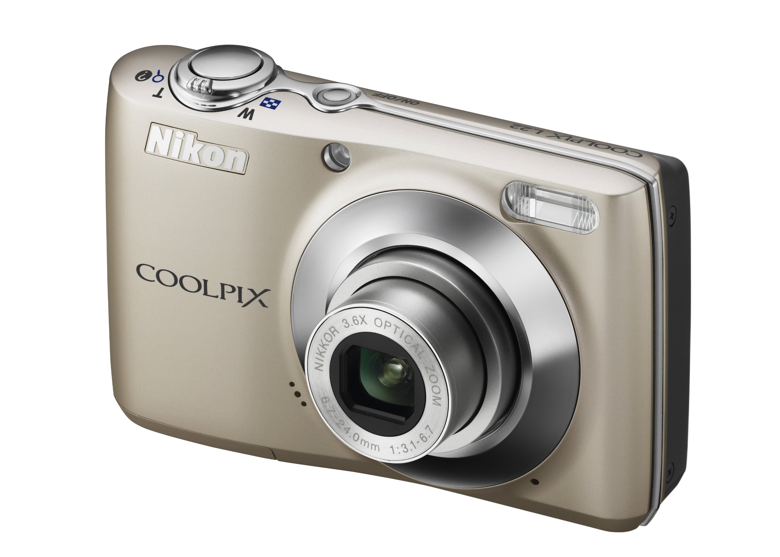 Nikon Coolpix L22 12.0MP Digital Camera with 3.6x Optical Zoom and 3.0-Inch LCD (Silver)