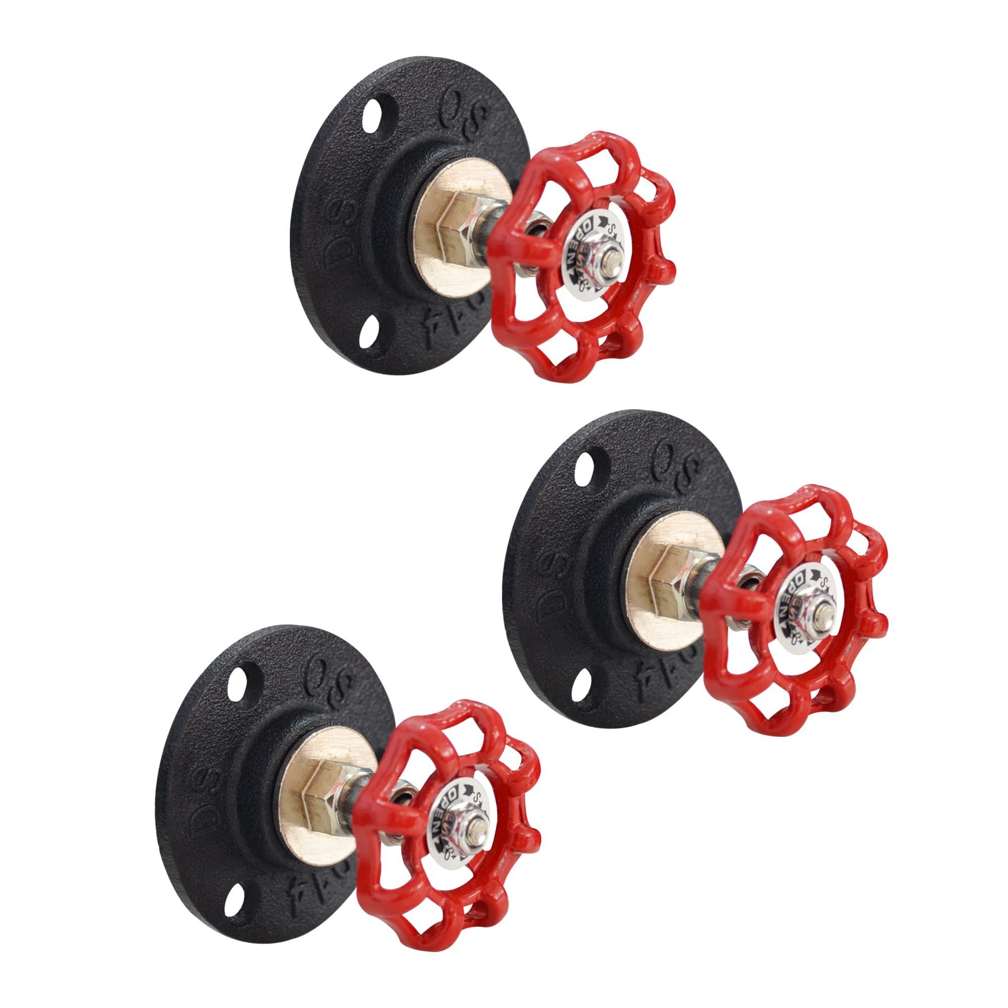 DSDS 3 Pcs Industrial Pipe Coat Hook Racks Wall Mounted Clothing Racks with Hardware for Home