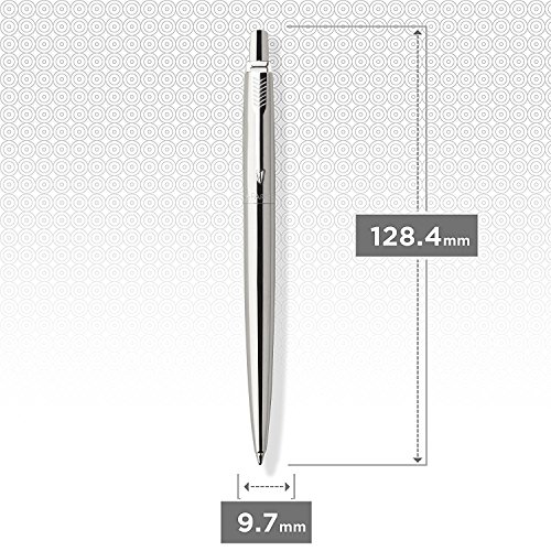 Parker Jotter Stainless Steel Ballpoint Pen, Medium Point, Black Ink