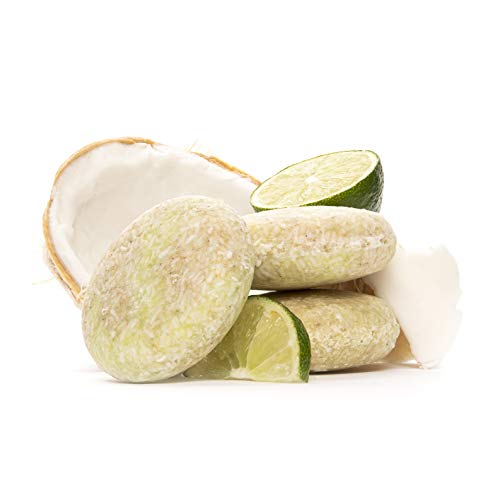 Sweet & Sassy 3 Shampoo Bars. Made in the USA. All Natural, Organic, SLS Free, Plastic Free, Safe for Color Treated Hair - Coconut Smiles.