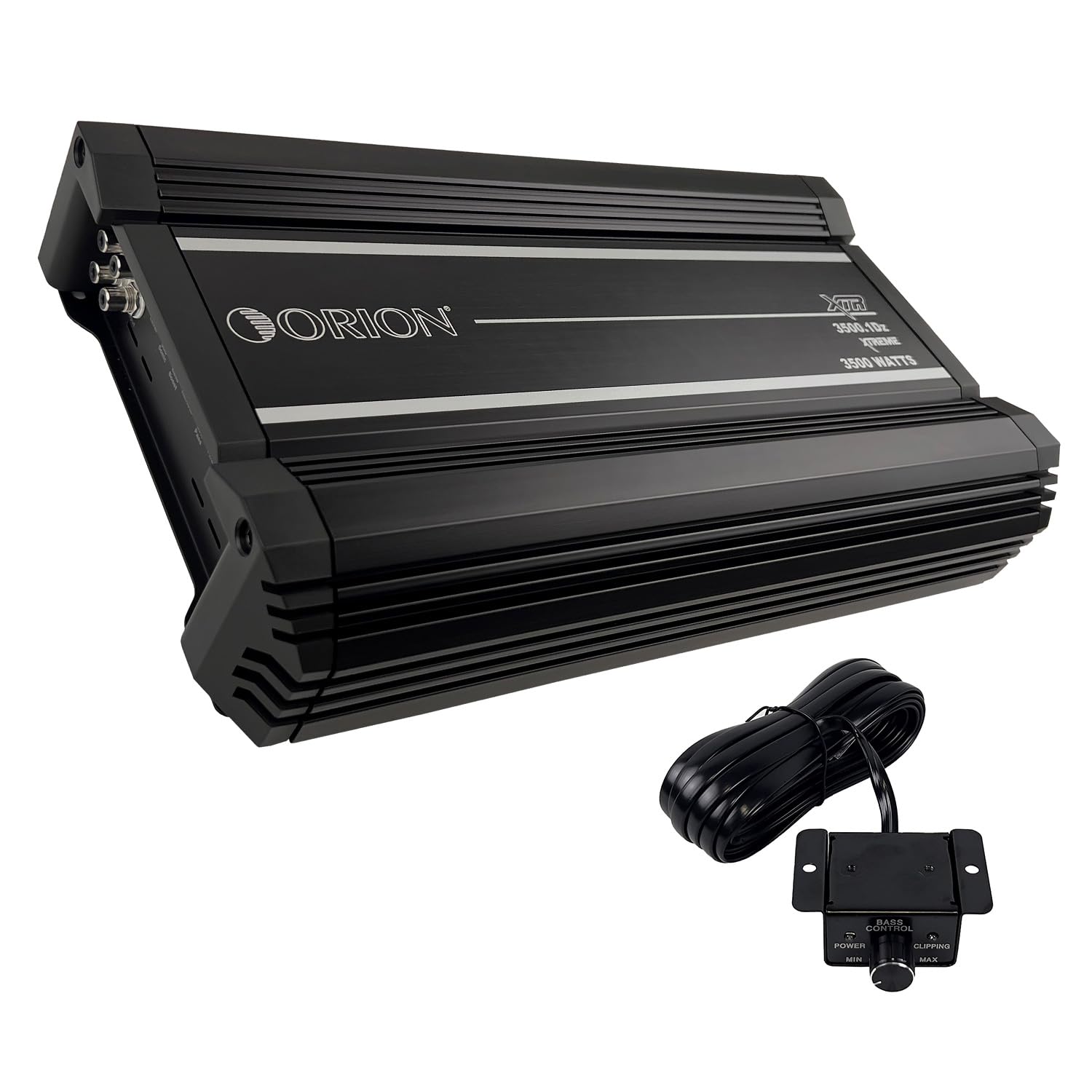 Orion XTR Series XTR3500.1DZ High Power Monoblock Class-D Car Amplifier - 3500W RMS, 1-Ohm Stable, Low-Pass Crossover, Bass Boost Control, MOSFET Power Supply, Bass Knob Included, Made in Korea