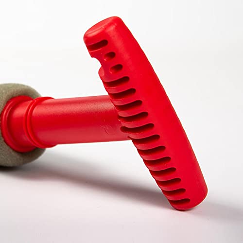 Gigicloud Car Lug Nut Wheel Cleaning Brush, Car Washing Embedded Steel Ring Screw Cleaning Brush with Handle Lug Nut Car Wheel Detailing Brush Car Nut Wheel Cleaning Tool Kit