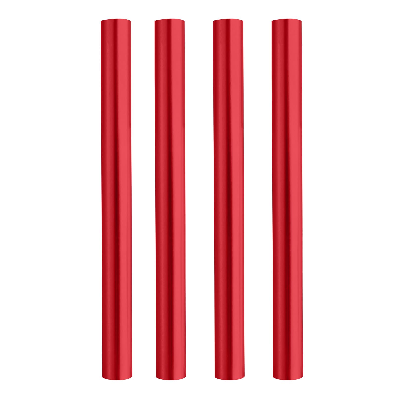 Azarxis Tent Pole Repair Splint Repair Kit Spare Repair Emergency Tube for Diameter 8.6-9.5mm Tent Pole (Red - 4 Pack)