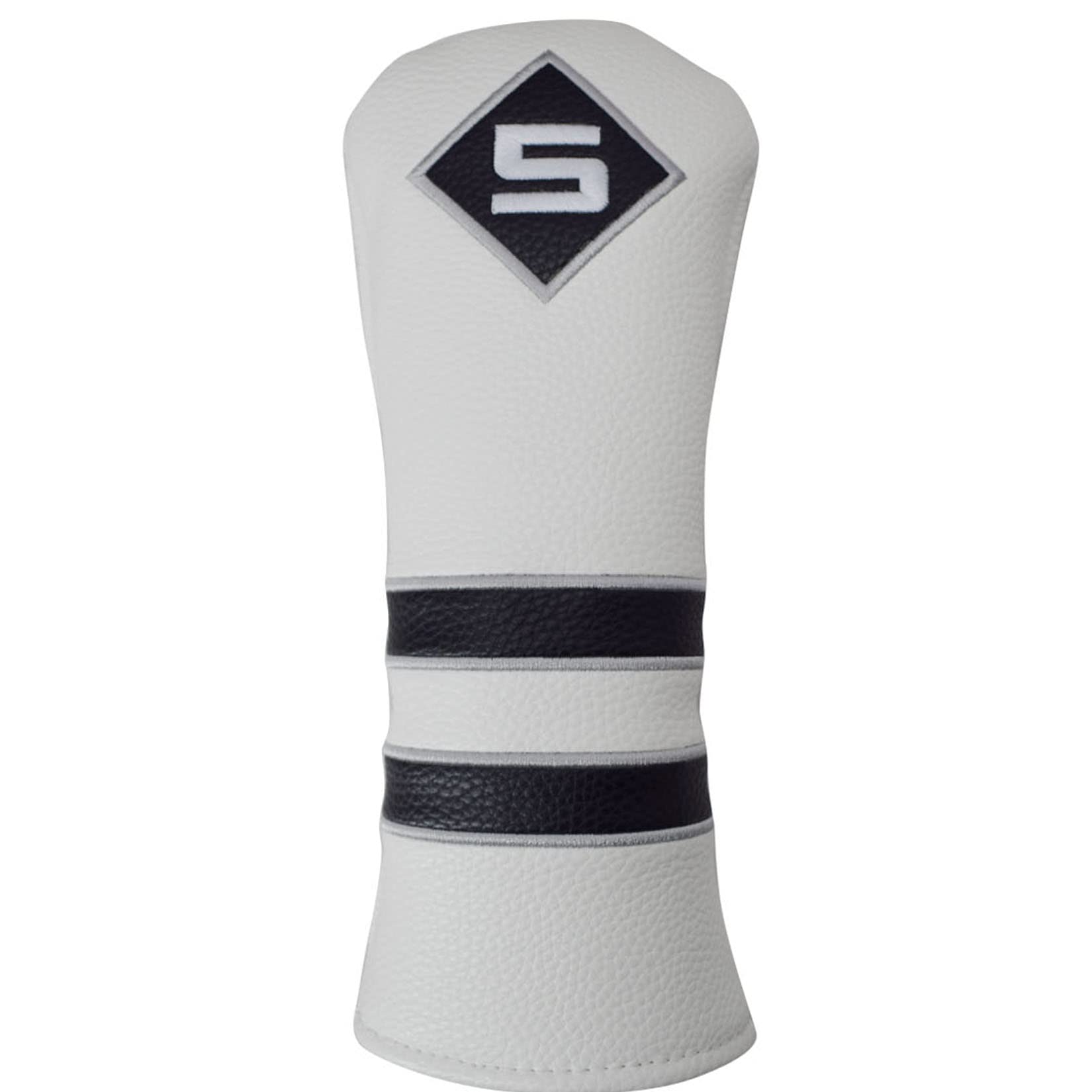 Asports Use Golf Head Cover, Classic Black and White Matching Golf Headcover Fits Fairway Wood (Black)
