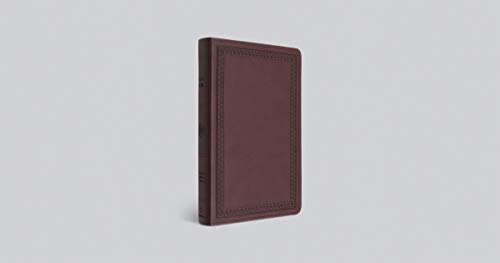 ESV Large Print Value Thinline Bible (TruTone, Mahogany, Border Design)