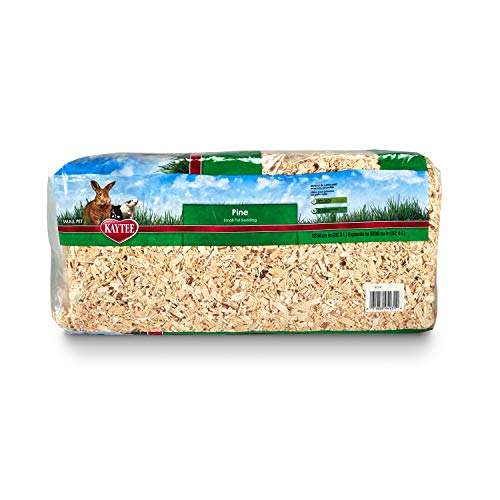 Kaytee Small Animal Pine Bedding For Pet Guinea Pigs, Rabbits, Hamsters, Gerbils, and Chinchillas, 52.4 Liter,Brown