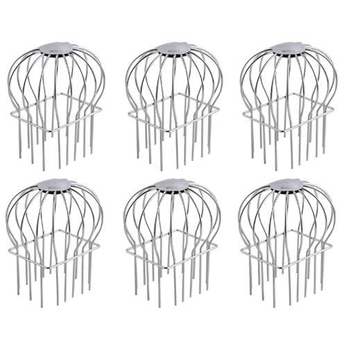 BBHW Gutter Guard Mesh Stainless Steel, Square Downspout Protectors Stops Blockage, Leaf Filter Gutter Strainer, Roof Gutter Screen Net Cover (Color : 6 PCS, Size : Mid 7.3x9.2cm (2.9x3.7in))