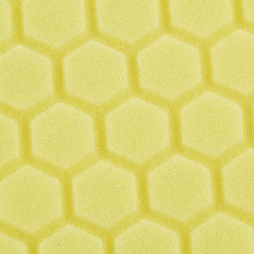 Chemical Guys BUFX_101HEX6 BUFX_101_HEX6 Hex-Logic Heavy Cutting Pad, Yellow (6.5 Inch Pad Made for 6 Inch Backing Plates)