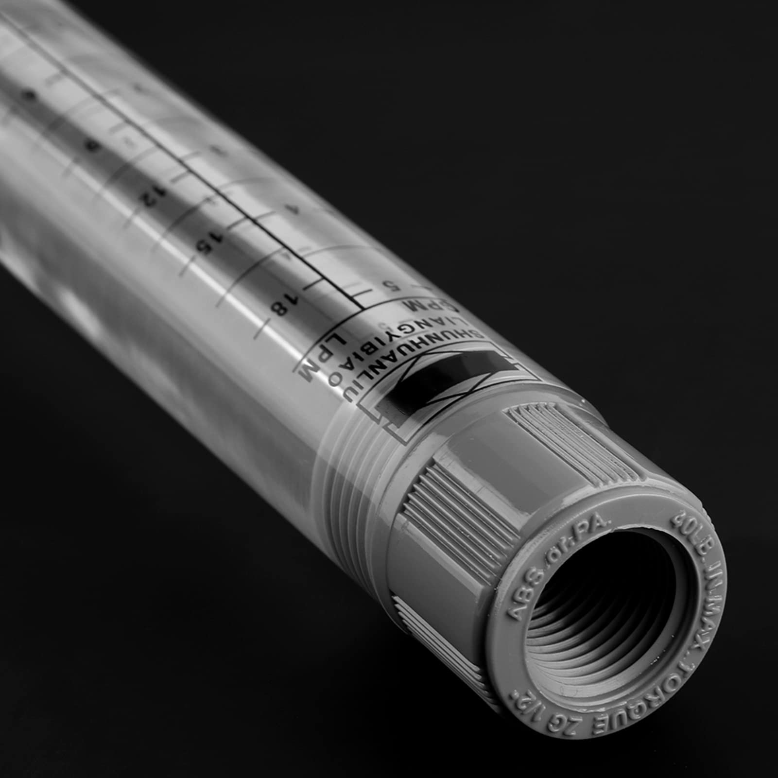Fafeicy Tube Type Flow Meter, for Gas Liquid Pipeline Flow-Meter 0.5-5 GPM / 1.8-18 LPM Used in Water Industrial Field