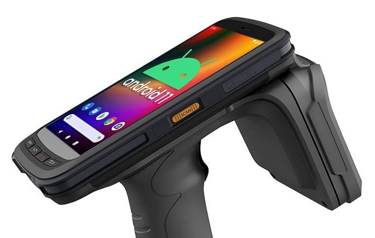 Chainway C72 Wireless Android RFID Scanner, Impinj E710 RFID Tag Reader (UHF GS1 EPC GEN2), Zebra SE4710 2D/1D/QR Barcode Reader, Pistol Grip, Android 11, Inventory Scanning Handheld (Build Your Own)