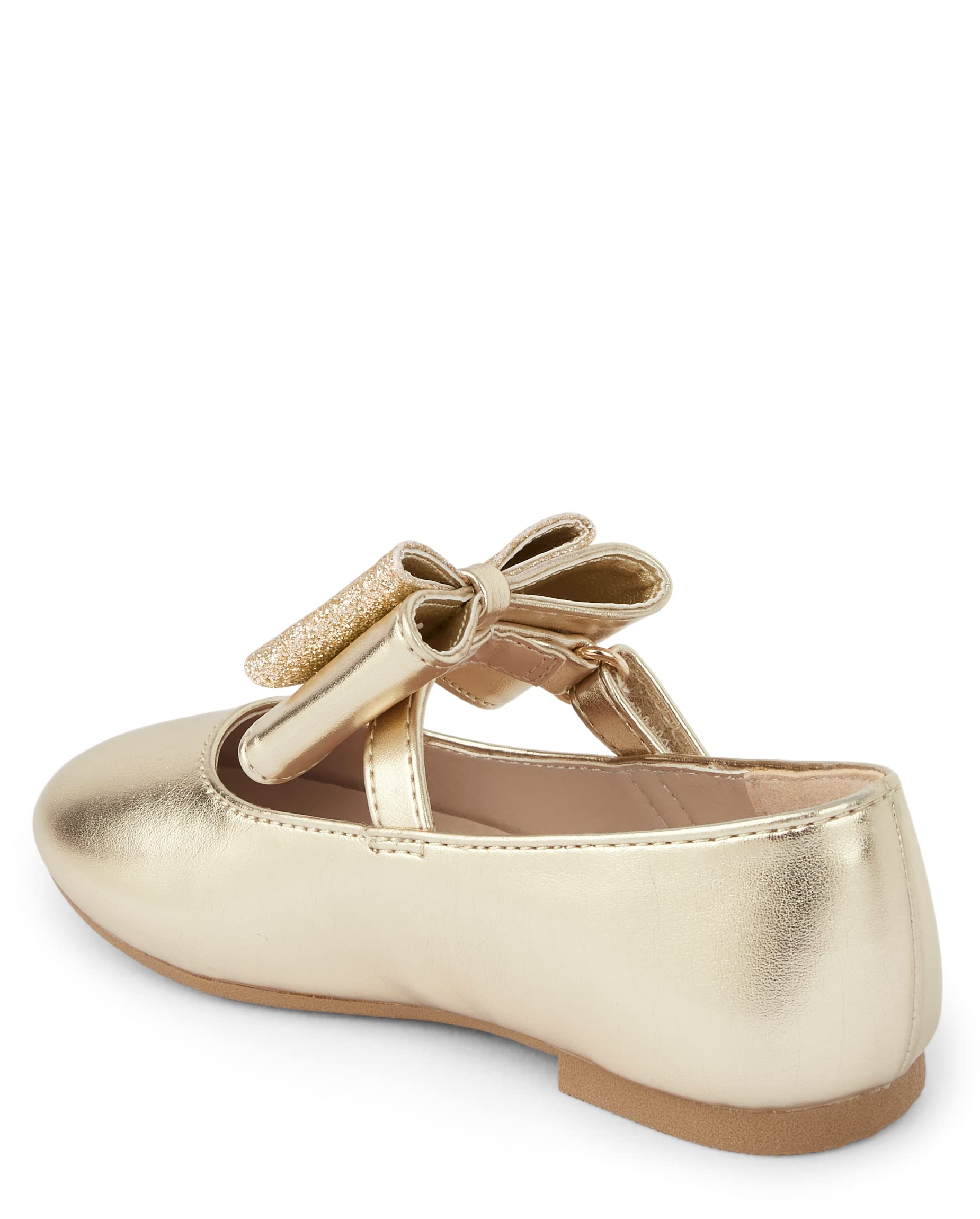 Gymboree, and Toddler Girls Dressy Ballet Flat,Gold,1