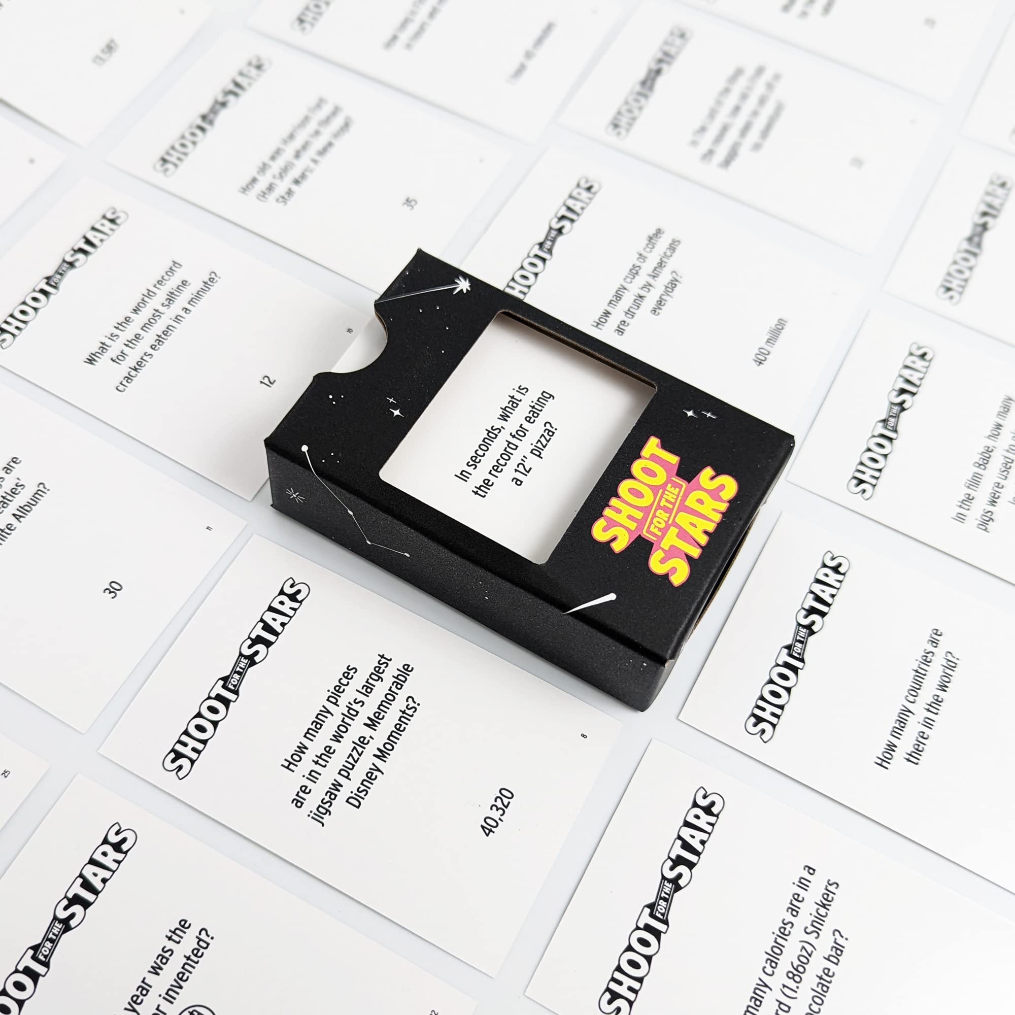 Shoot for The Stars — The Rocket-Powered Trivia Game for Adults and Family — Board Games for Teens, Kids and Aliens Alike