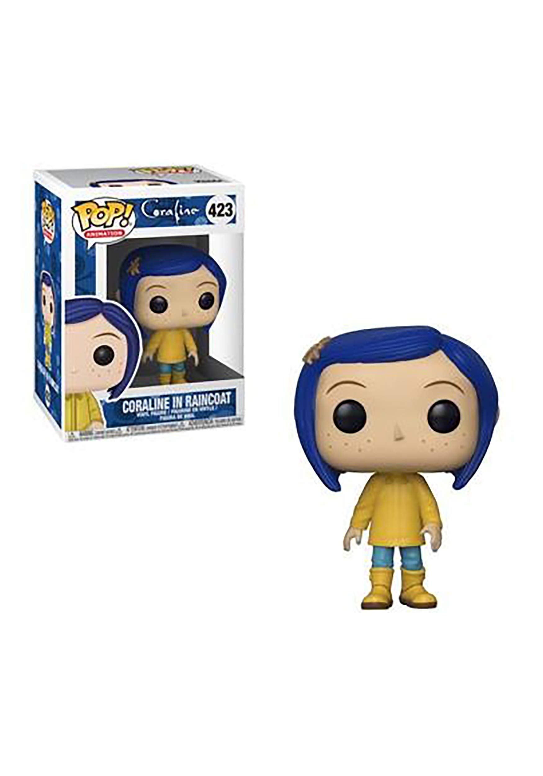 Funko Pop Movies: Coraline - Coraline in Raincoat (Styles May Vary) Collectible Figure, Multicolor