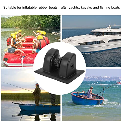 Astibym Kayak Anchor Row Roller, Sturdy Easy to Install Small Professional Inflatable Boat Anchor Holder PVC for Raft for Kayak(Black)