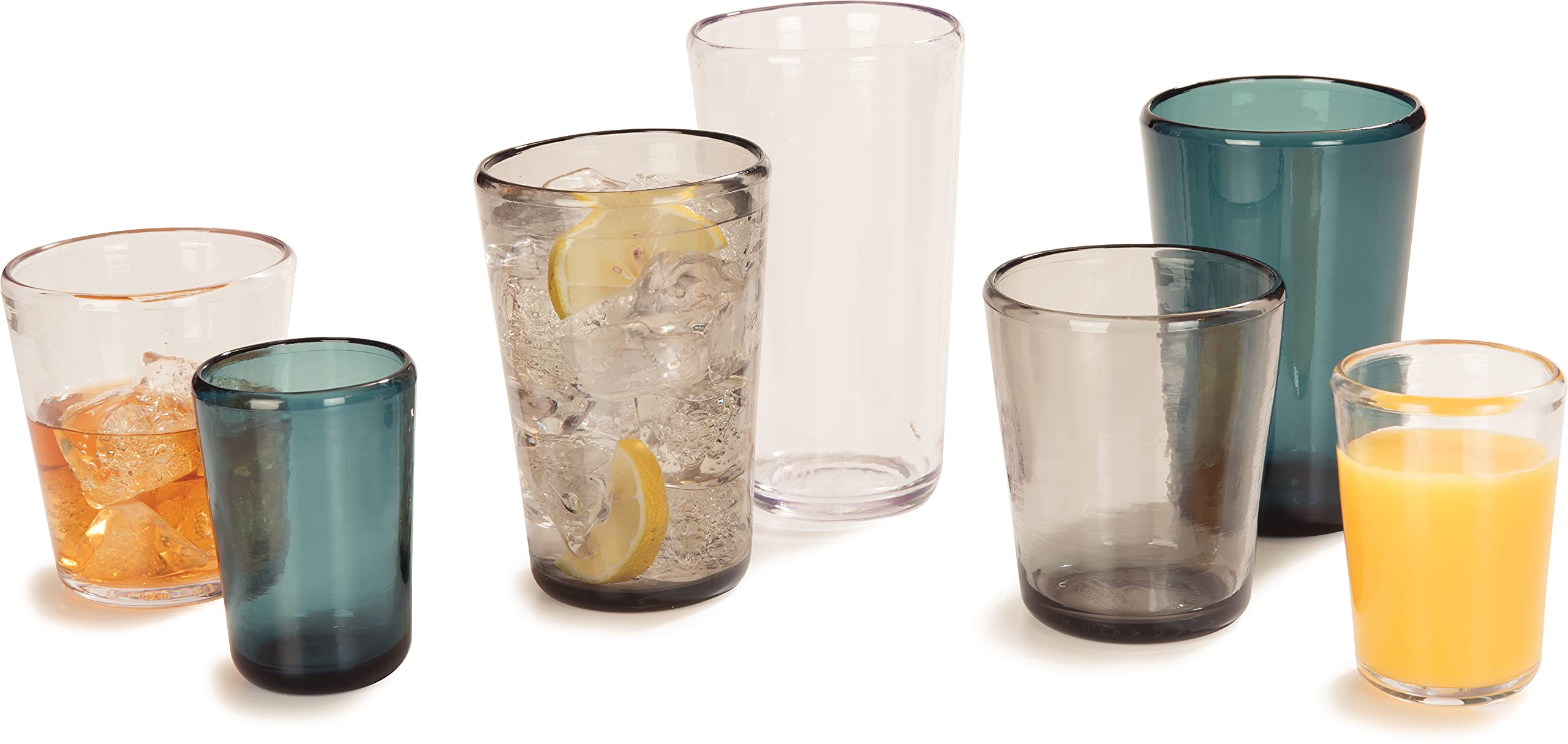 Carlisle FoodService Products MIN544007 Mingle Double Old Fashioned, 14 oz, Tritan, Clear