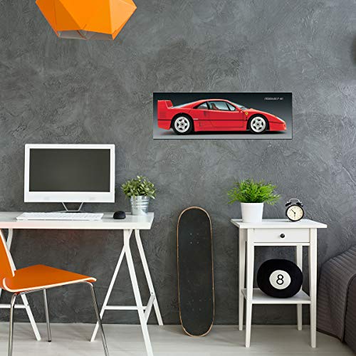 EuroGraphics Ferrari F-40 Poster, 35.75 x 11.75 inch