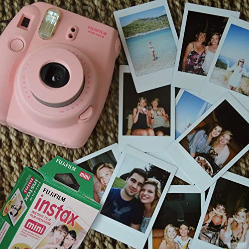 Fujifilm Instax Mini Instant Film (20 Sheets) for Fujifilm Instax Mini + 5 Picture Frames + FiberTique Cleaning Cloth (USA Warranty)