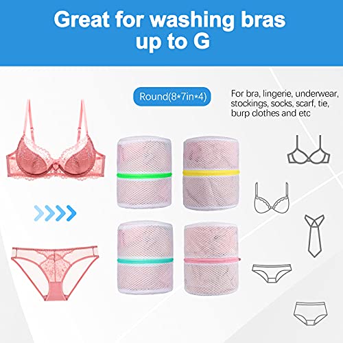 GOGOODA 10 Pack Mesh Laundry Bags,6 Pack Fine Mesh Laundry Bags and 4 Bra/Sock Wash Bags