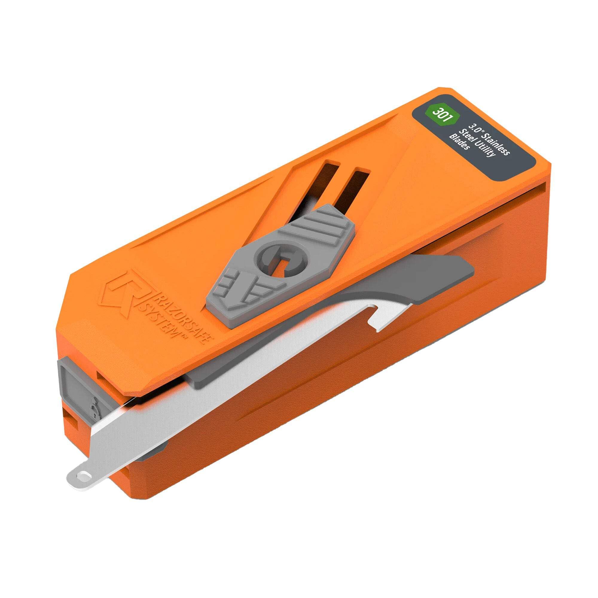 OUTDOOR EDGE RazorSafe 3" Utility Blade Dispenser | Compact & Convenient 12 Pack of EDC Utility Knife Blades | Compatible 3" Razor Blade Knives | Perfect for Work & Everyday Carry