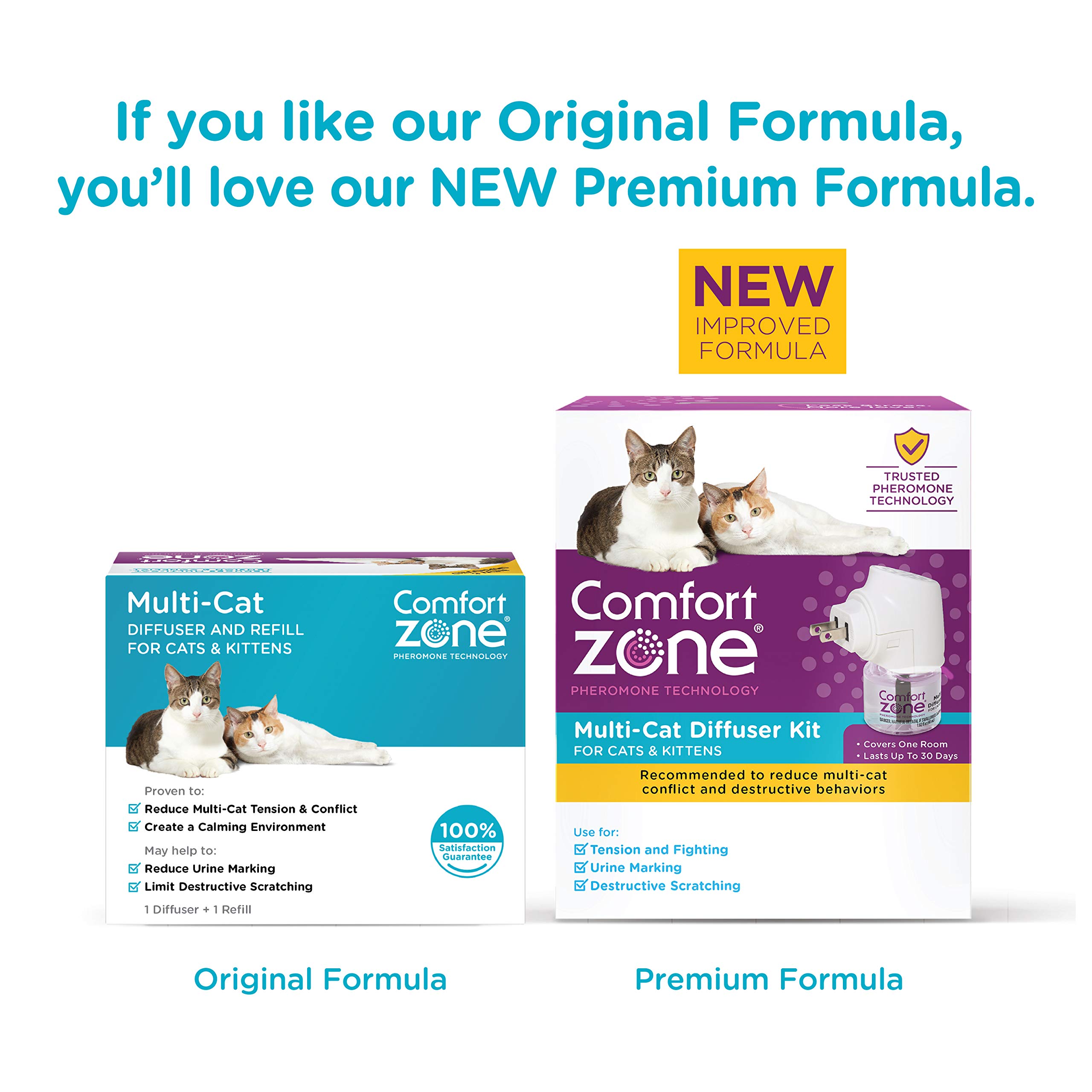 Comfort Zone Basic Multicat Diffuser Refill for Cat Calming, Single Refill (100526066)